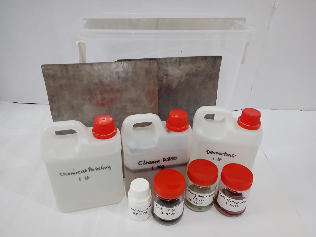 Paket Belajar Anodize di Rumah - Jual Pewarna Anodize
